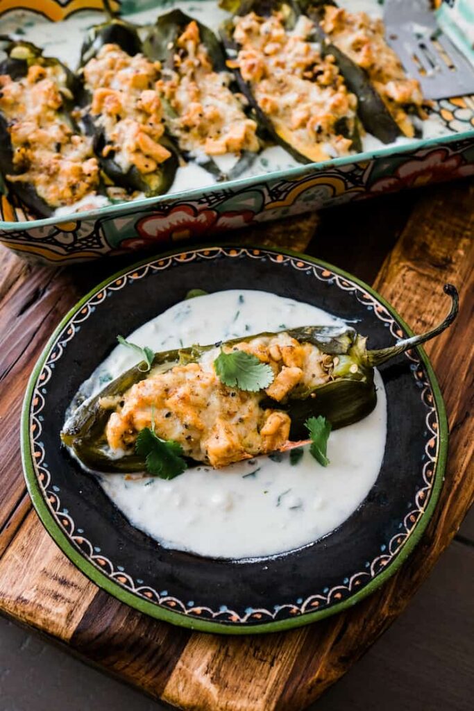 Chiles Rellenos de Pollo - Cocina Facil