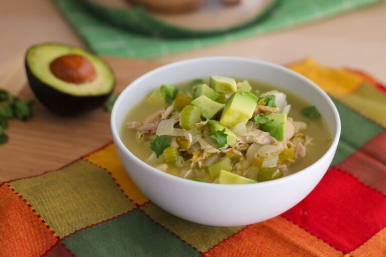 receta de chile blanco con pollo - Cocina Facil