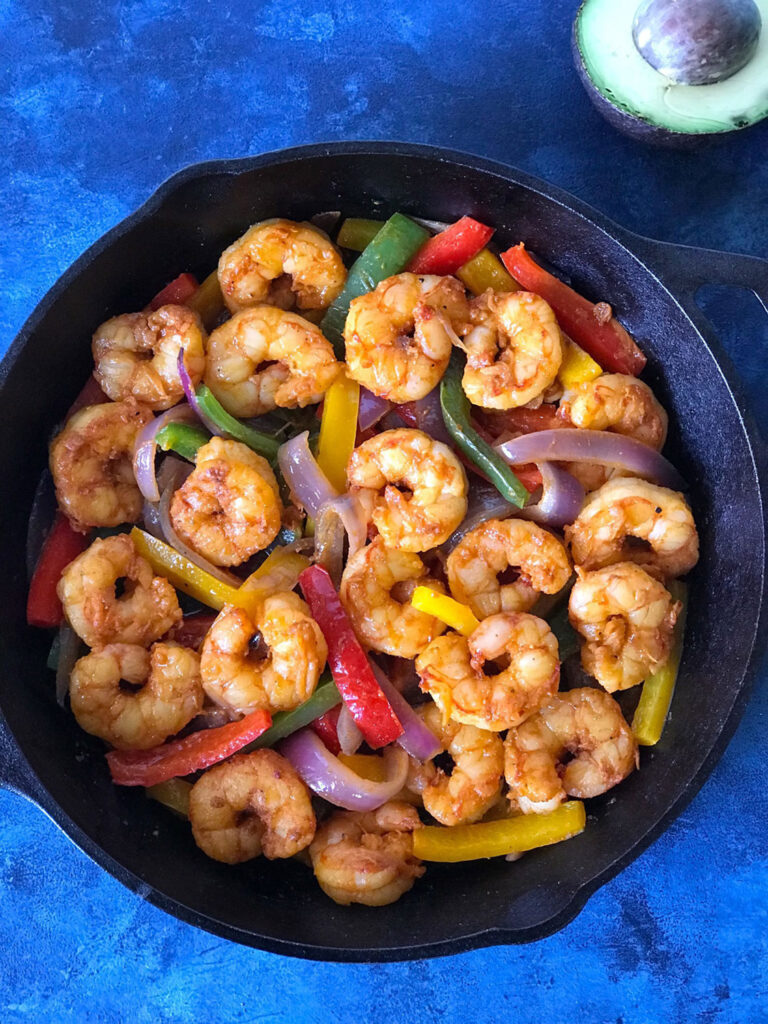 Receta de fajitas de camarones - Cocina Facil