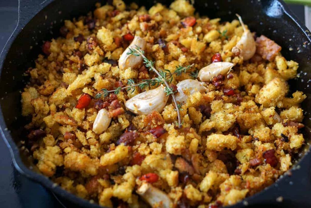 Receta de migas con chorizo - Cocina Facil