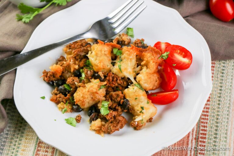 Receta de cazuela de taco Tater Tot en olla de cocción lenta - Cocina Facil