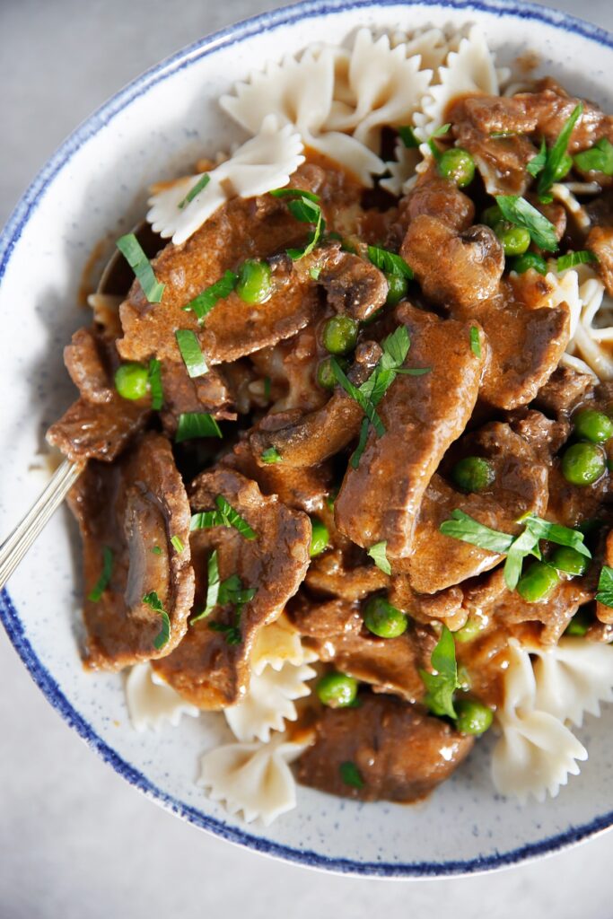 Stroganoff de filete instantáneo - Cocina Facil