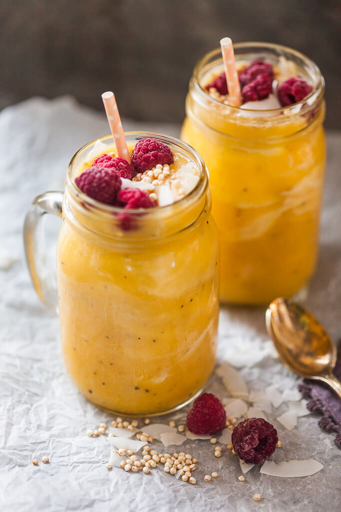 Jugo de piña y mango - Cocina Facil