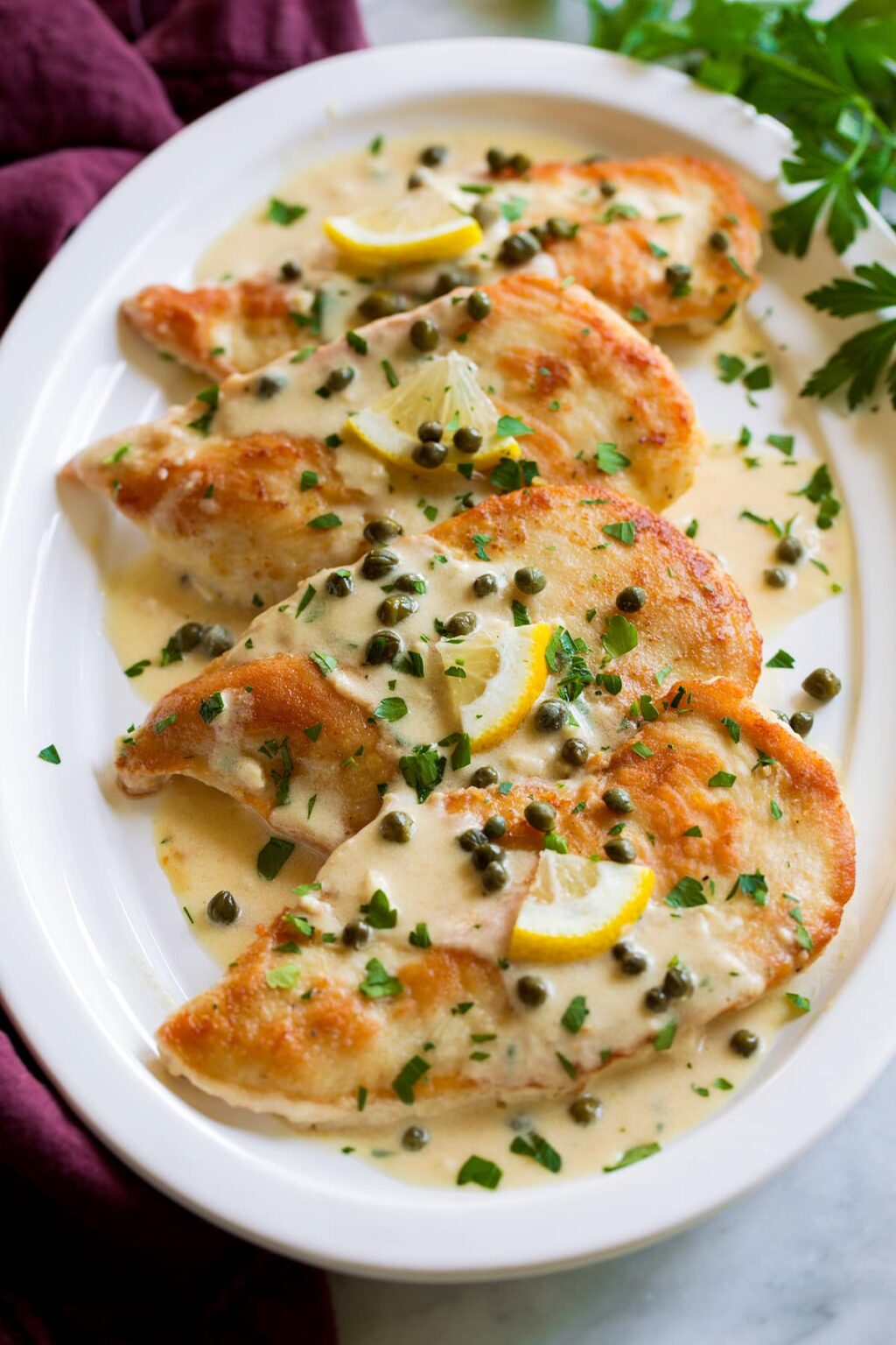 Receta de Pollo Piccata {Mejor Salsa de Limón Piccata} - Cocina Facil
