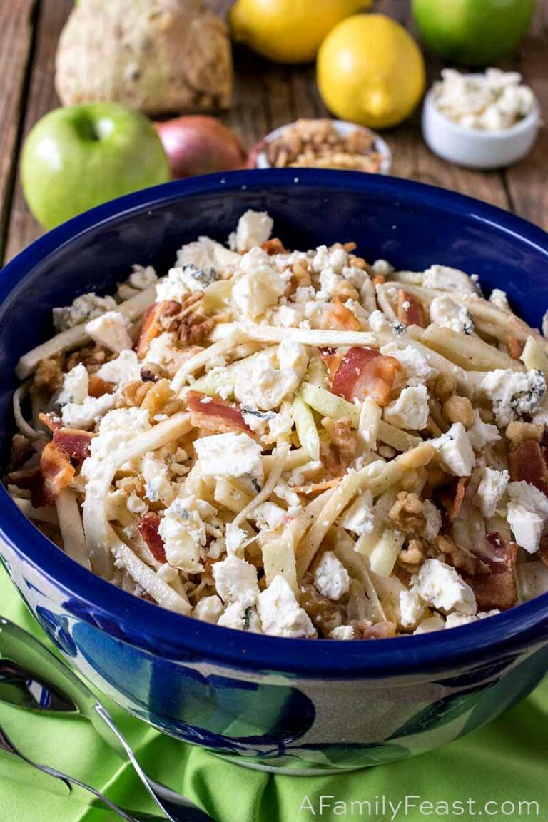 Ensalada de invierno con manzanas y raíz de apio - Cocina Facil