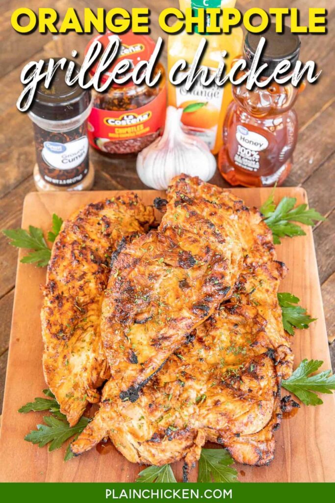 Pollo al Chipotle con Naranja - Cocina Facil