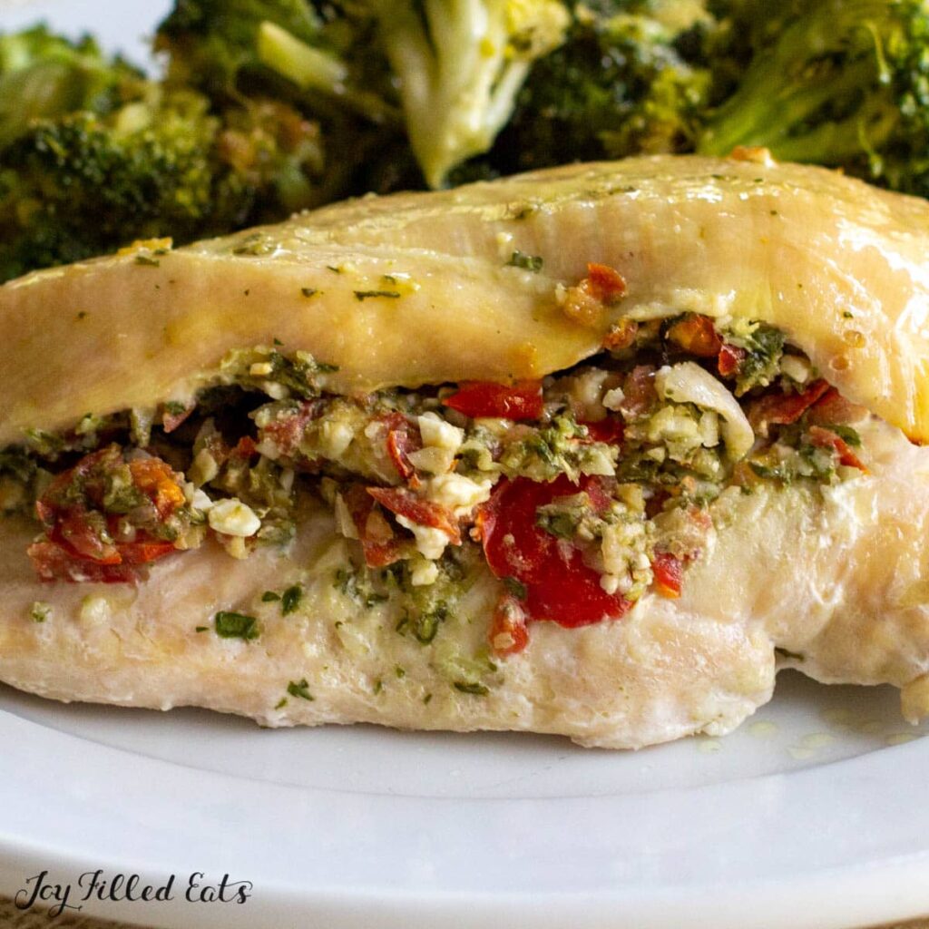pollo griego relleno - Cocina Facil