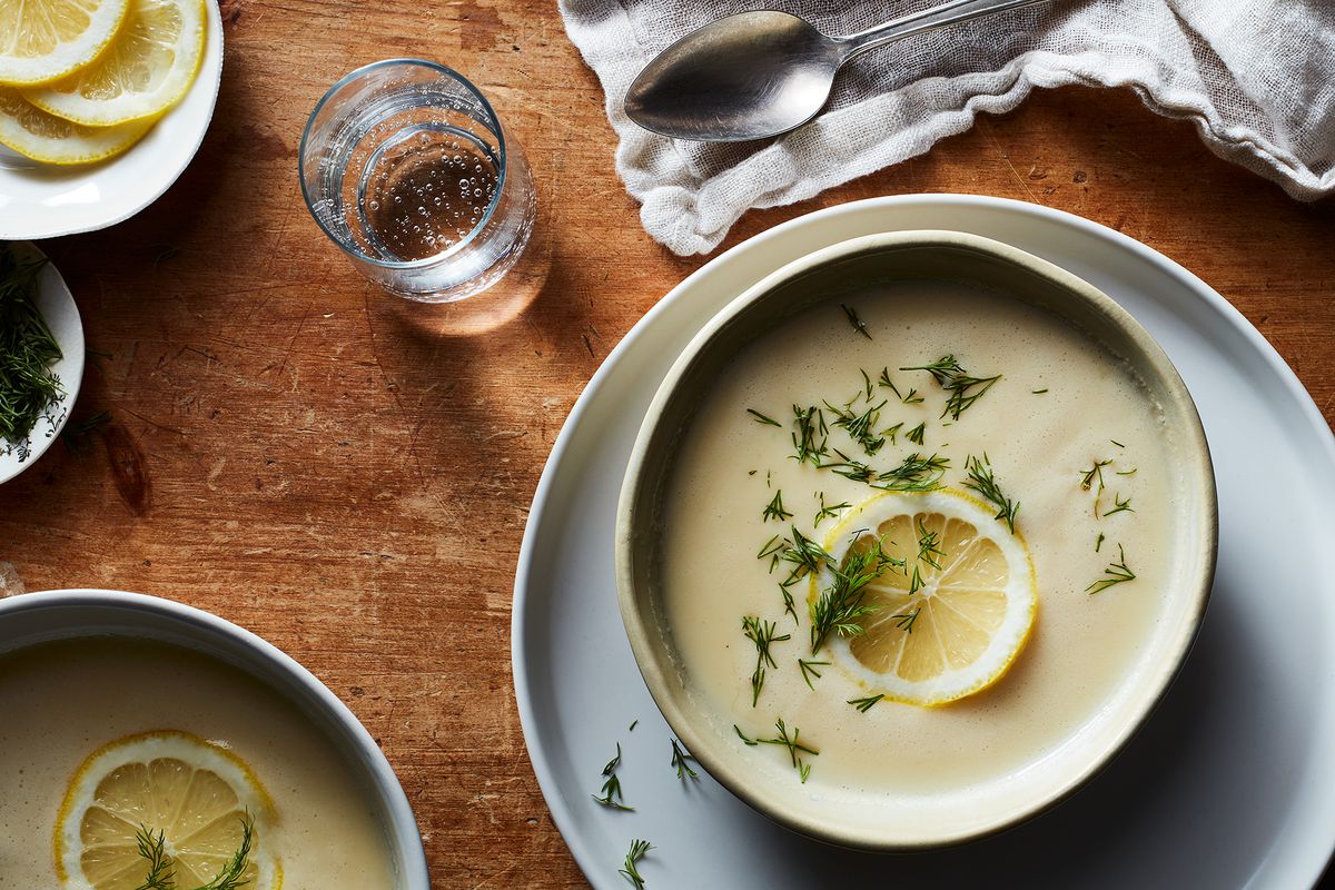 Sopa griega de limón — Avgolemono - Cocina Facil